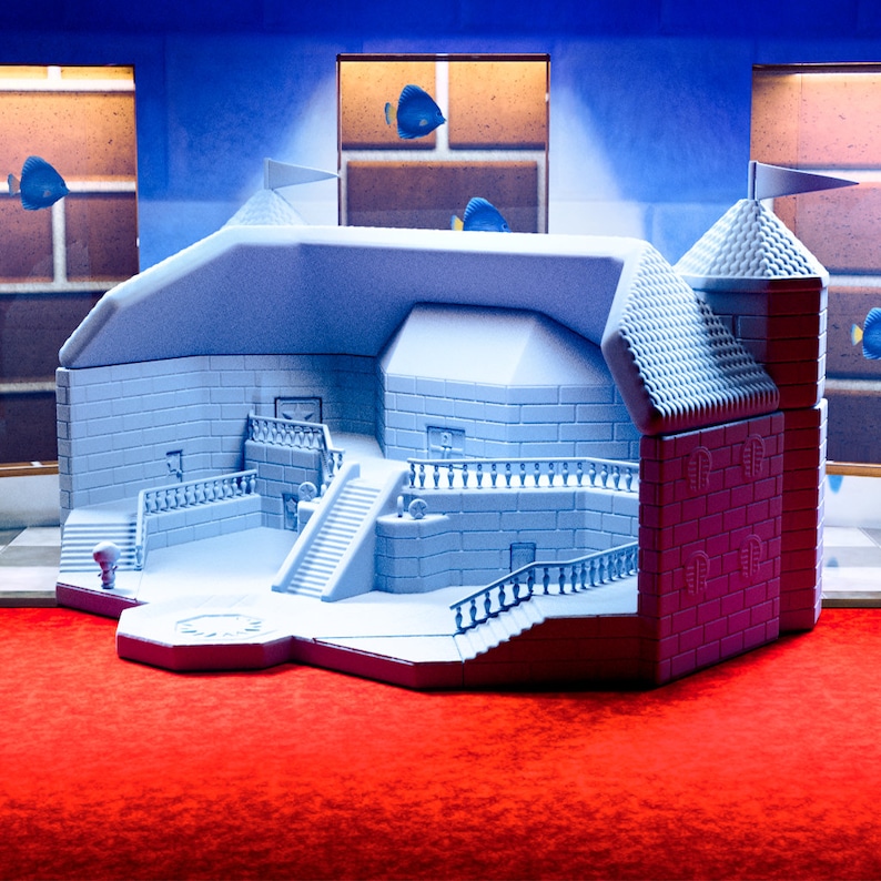 Super Mario 64 // Castle Foyer 3D Resin Print Diorama - Etsy