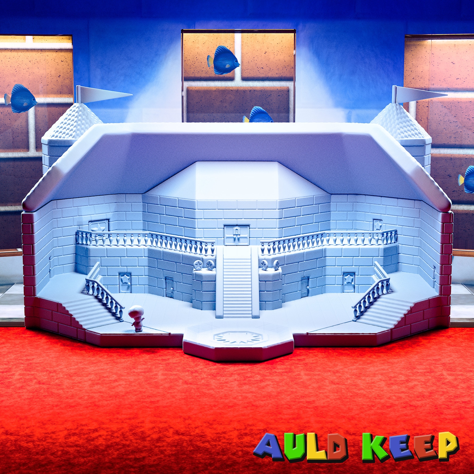 Super Mario 64 // Castle Foyer 3D Resin Print Diorama - Etsy