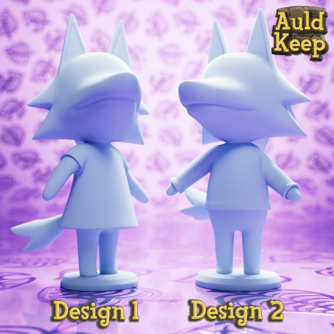 Animal Crossing: New Horizons // Wolf Villager 3D Printed Miniature for ...
