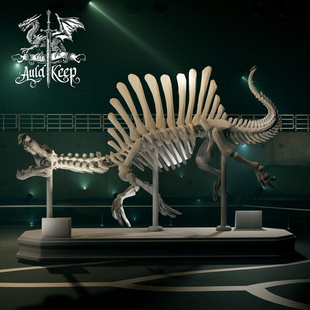 Animal Crossing: New Horizons Inspired // Spinosaurus Dinosaur Skeleton ...