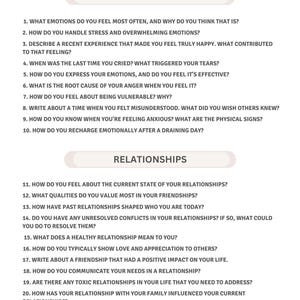 300 Self Awareness Journal Prompts - 17 Pages - Instant Digital ...