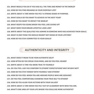 300 Self Awareness Journal Prompts - 17 Pages - Instant Digital ...