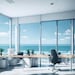Ocean View Modern Office | Backdrop | Zoom Virtual Background | Office ...