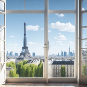 Paris | Backdrop | Zoom Virtual Backgrounds | Office Background ...