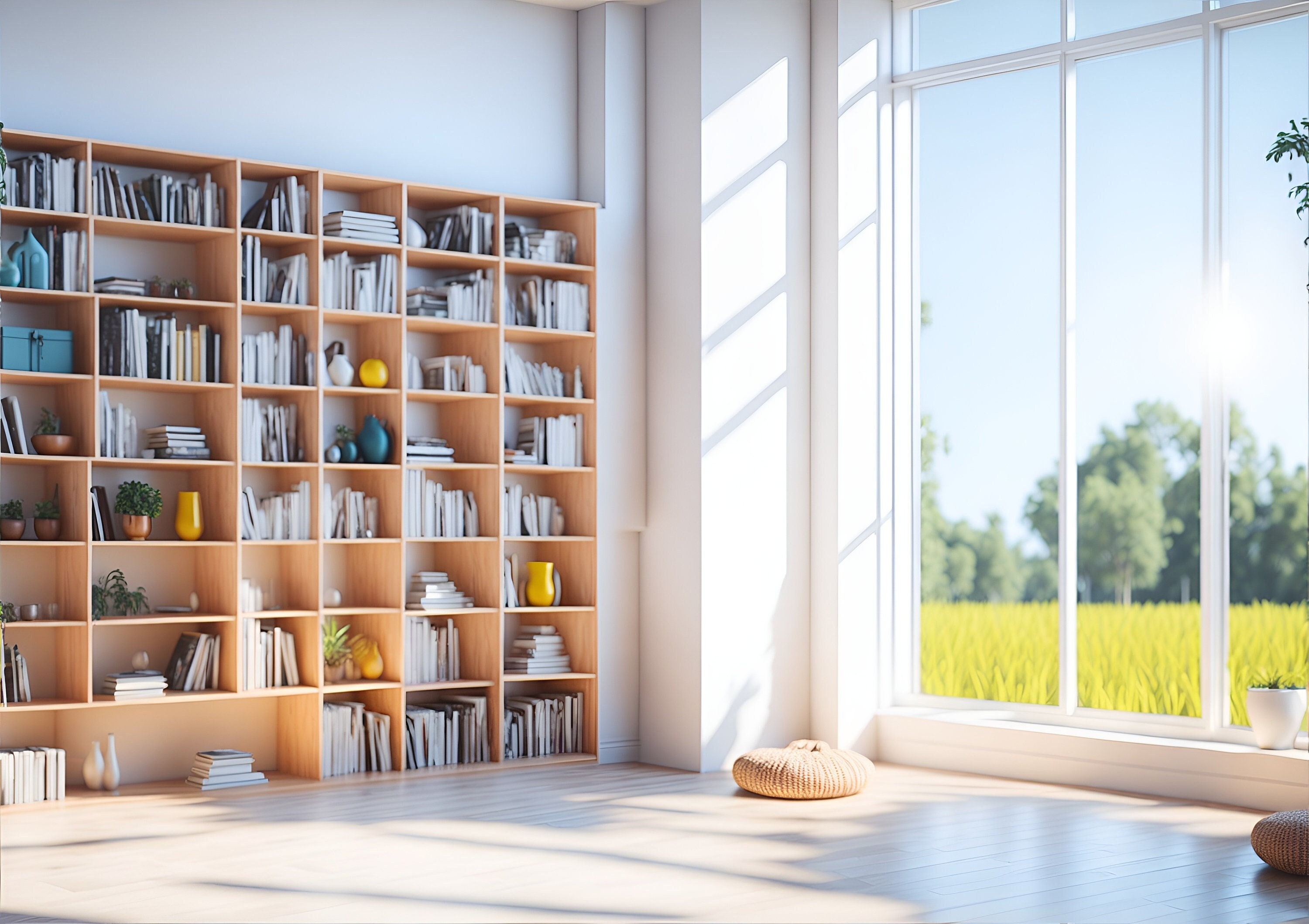 Modern Reading Room | Backdrop | Zoom Virtual Backgrounds | Office ...