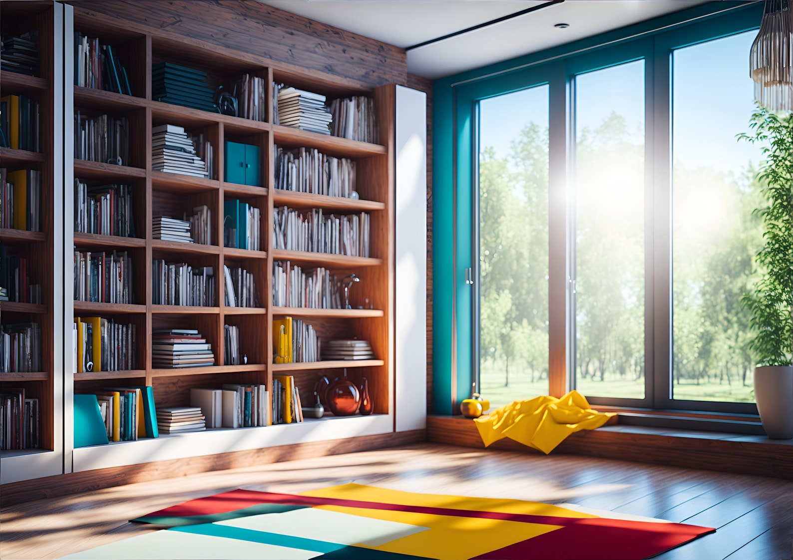 Reading Nook | Backdrop | Zoom Virtual Backgrounds | Office Background ...