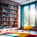 Reading Nook | Backdrop | Zoom Virtual Backgrounds | Office Background ...