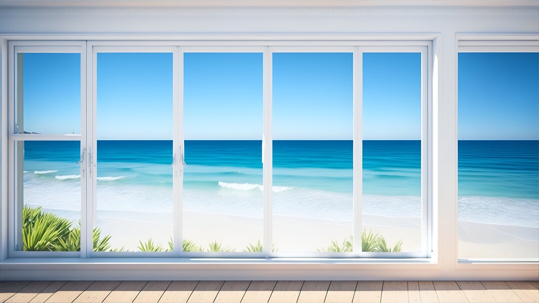Ocean View | Backdrop | Zoom Virtual Backgrounds | Office Background ...