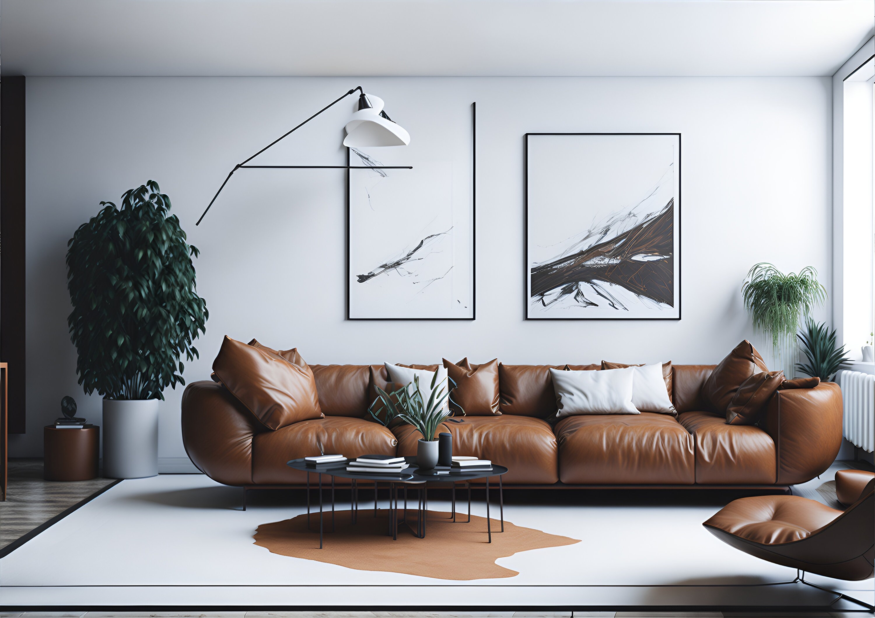 Modern Living Room | Backdrop | Zoom Virtual Backgrounds | Office ...