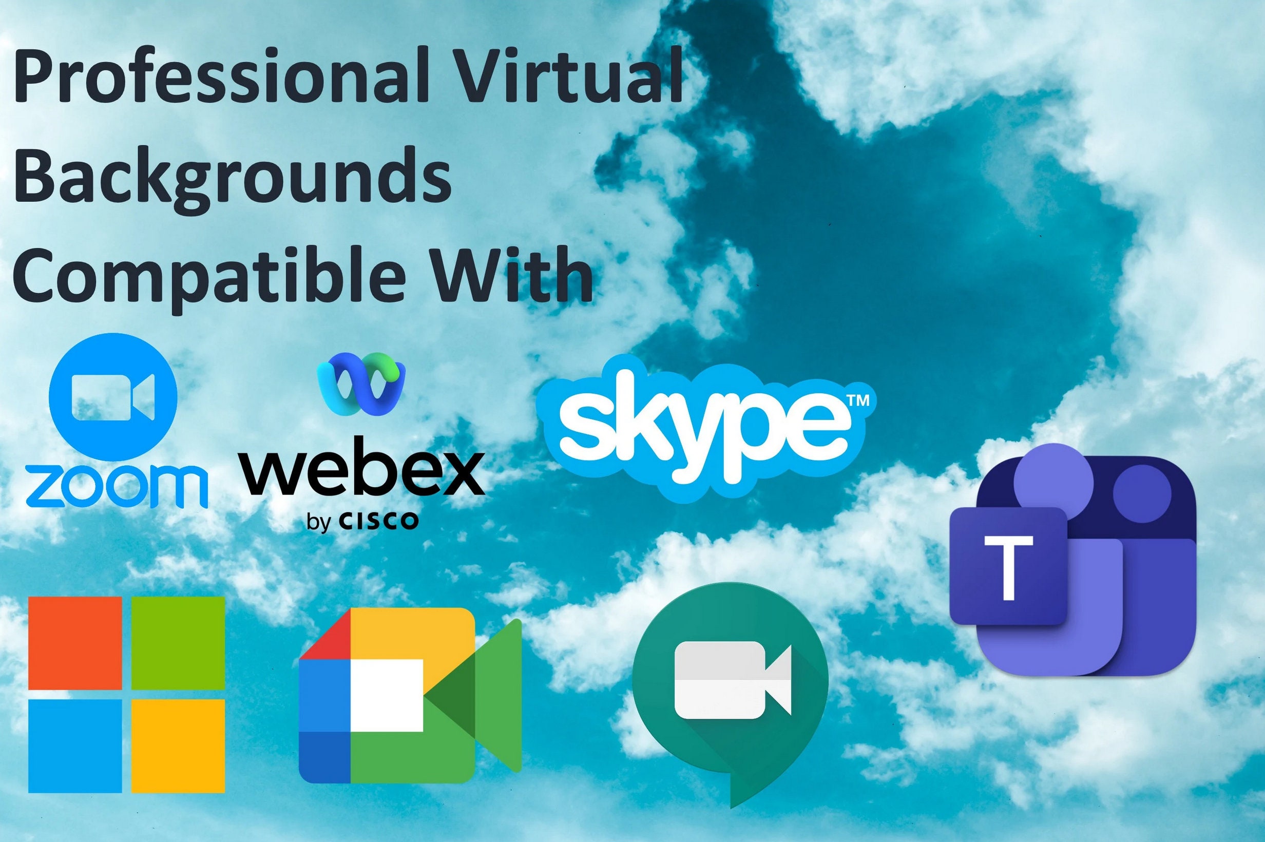 Ocean View Modern Office | Backdrop | Zoom Virtual Background | Office ...