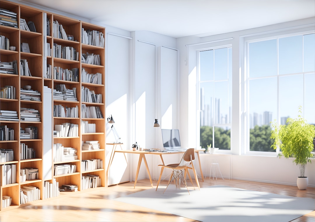 Reading Nook | Backdrop | Zoom Virtual Backgrounds | Office Background ...