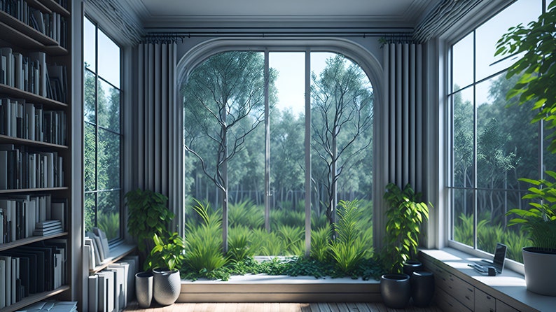 Reading Nook | Backdrop | Zoom Virtual Backgrounds | Office Background | Microsoft Teams ...