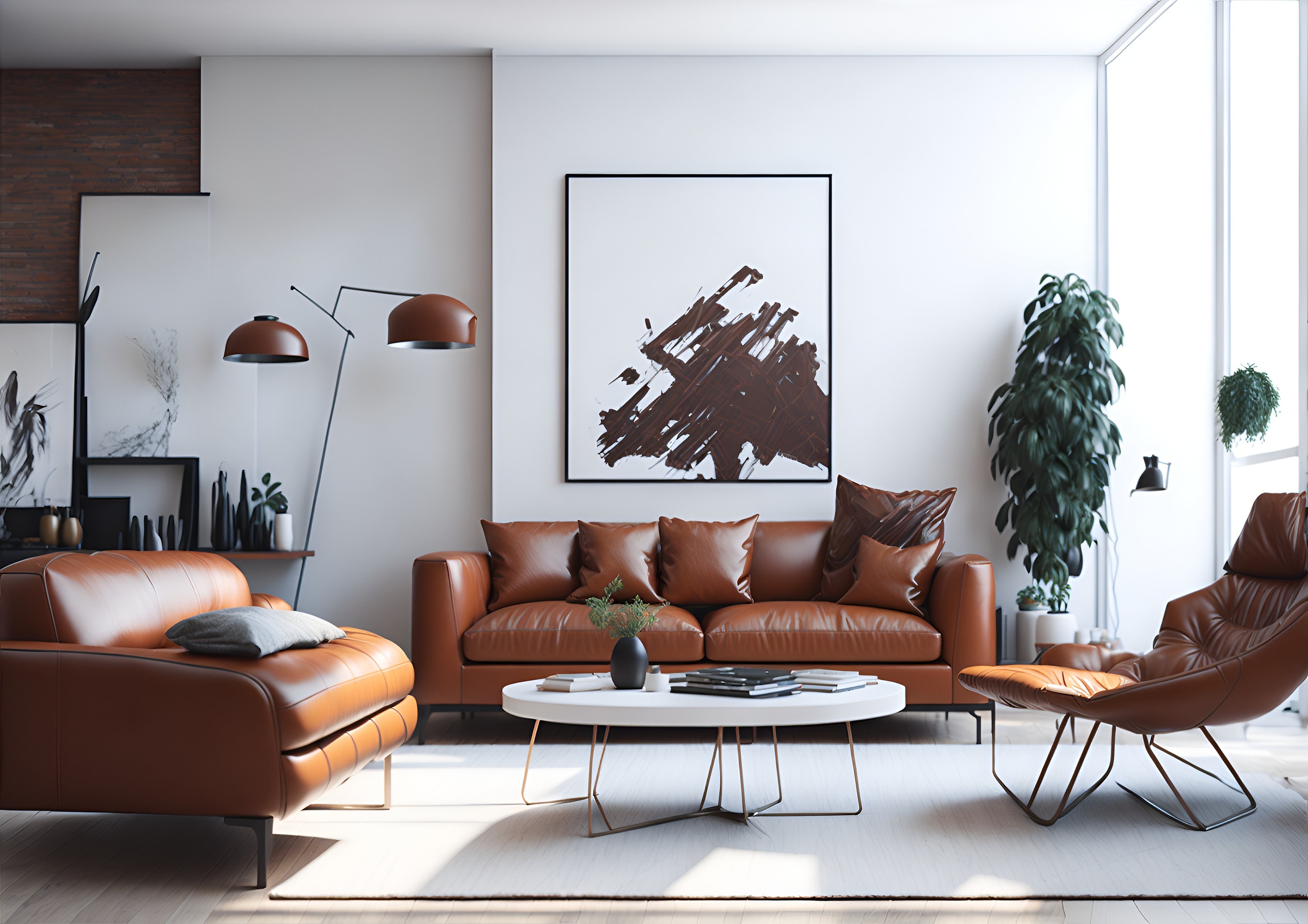 Modern Living Room | Backdrop | Zoom Virtual Backgrounds | Office ...