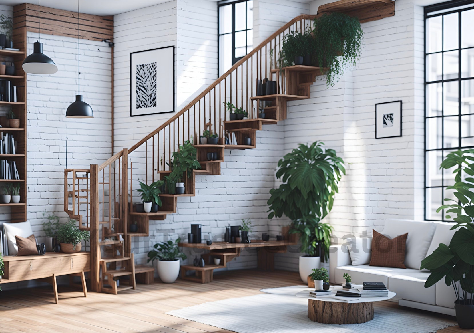 Modern Living Room | Backdrop | Zoom Virtual Backgrounds | Office ...