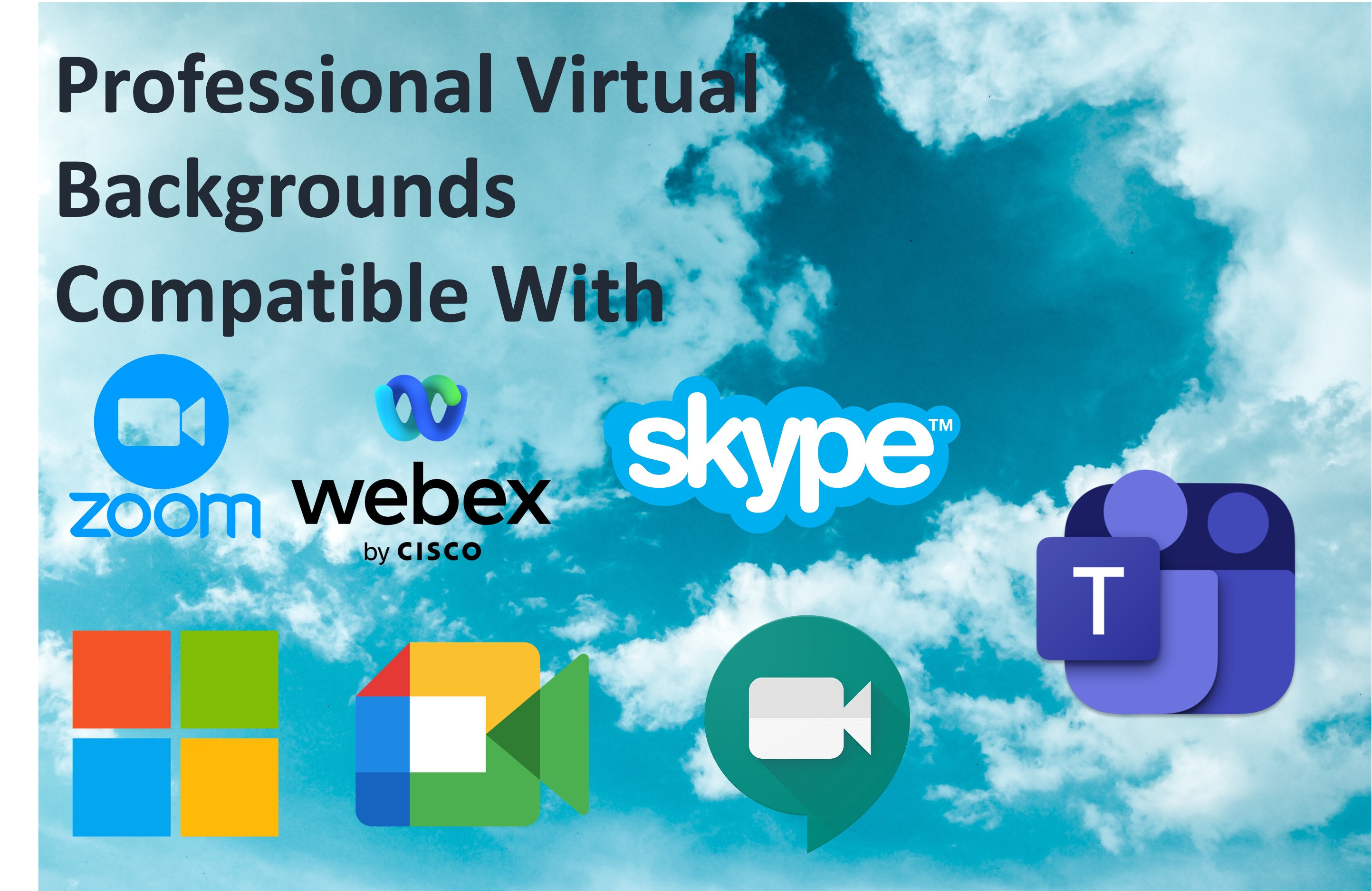 City Skyline | Backdrop | Zoom Virtual Background | Office | Microsoft ...