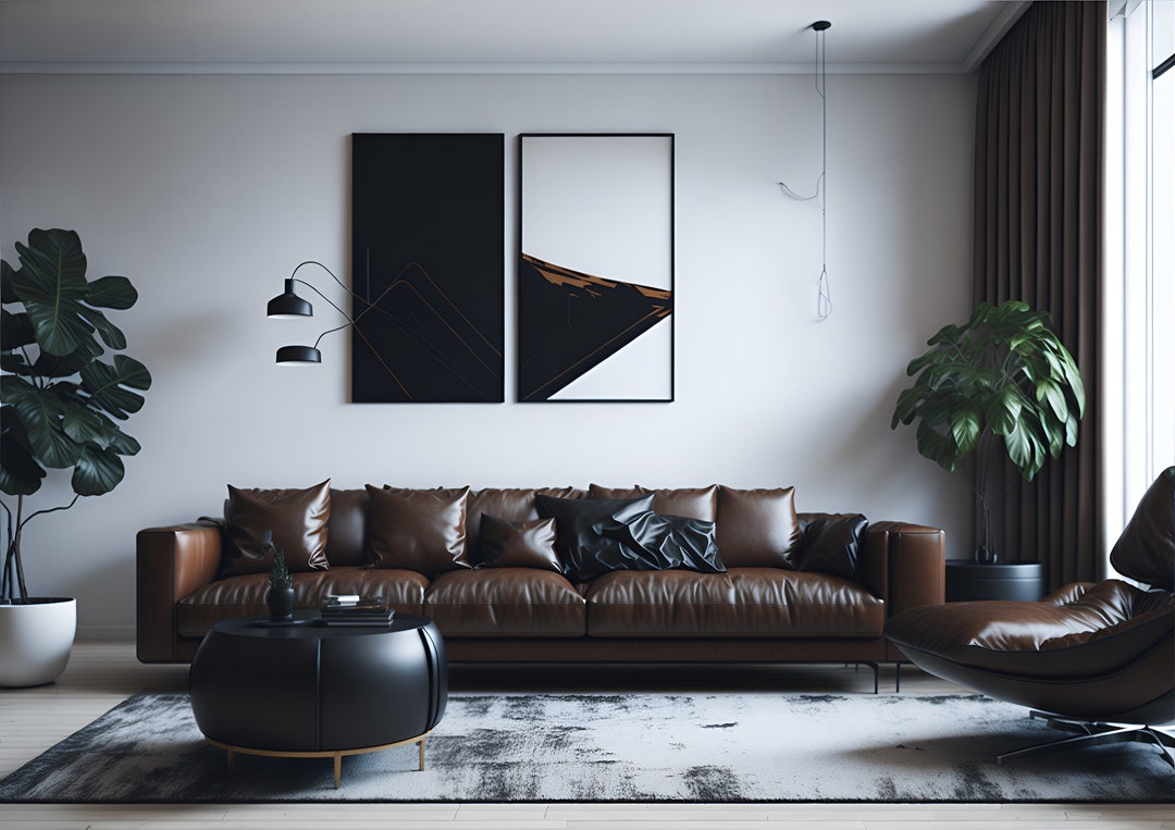 Modern Living Room | Backdrop | Zoom Virtual Backgrounds | Office ...