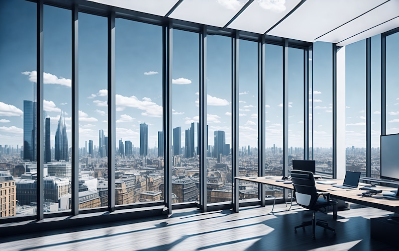 London Skyline Virtual Background: Office Zoom Backdrop (digital Download) - Etsy