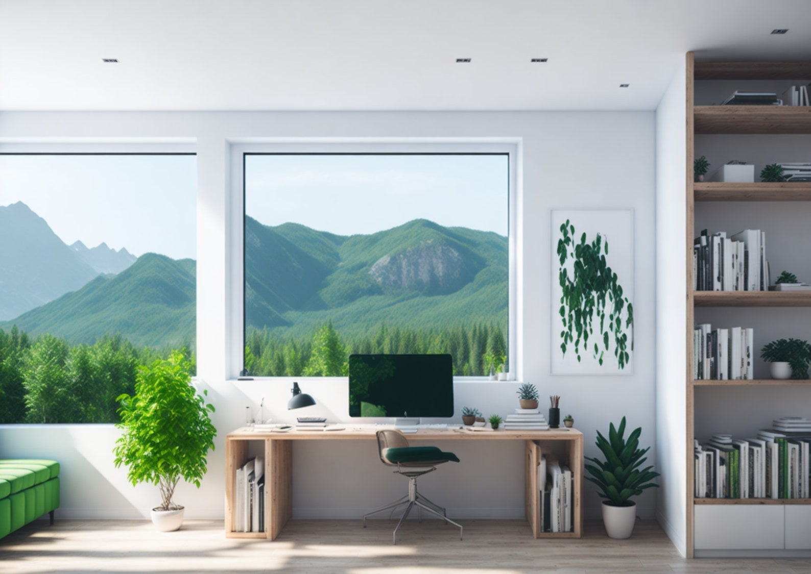 Modern Office | Backdrop | Zoom Virtual Backgrounds | Office Background ...