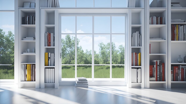 Reading Nook | Backdrop | Zoom Virtual Backgrounds | Office Background ...