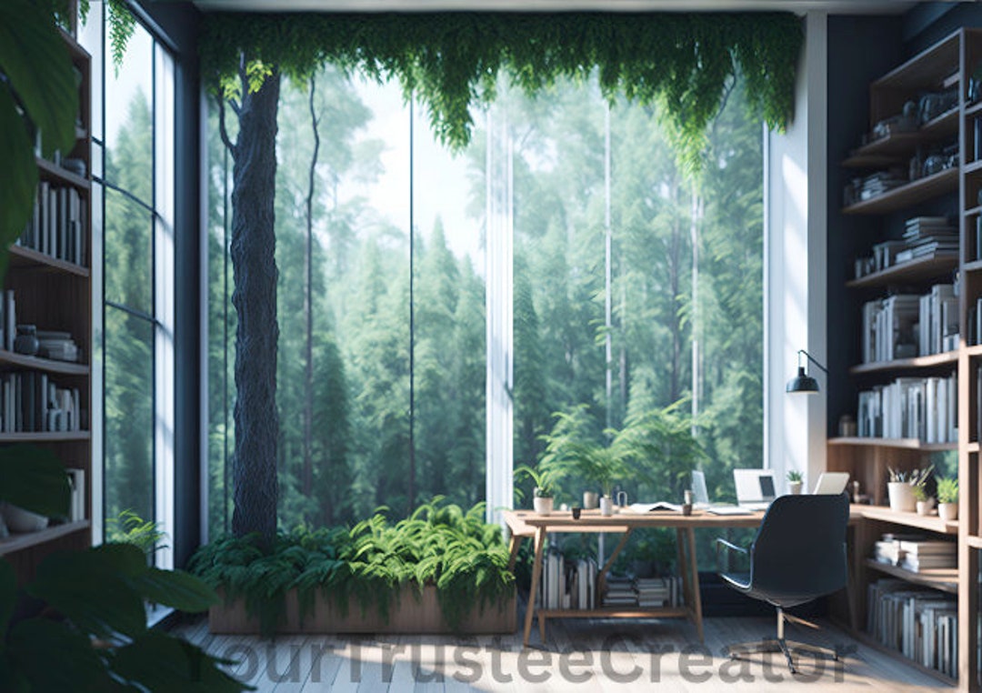 Reading Nook Backdrop Zoom Virtual Backgrounds Office Background ...