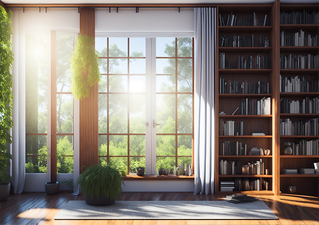 Library | Backdrop | Zoom Virtual Backgrounds | Office Background ...