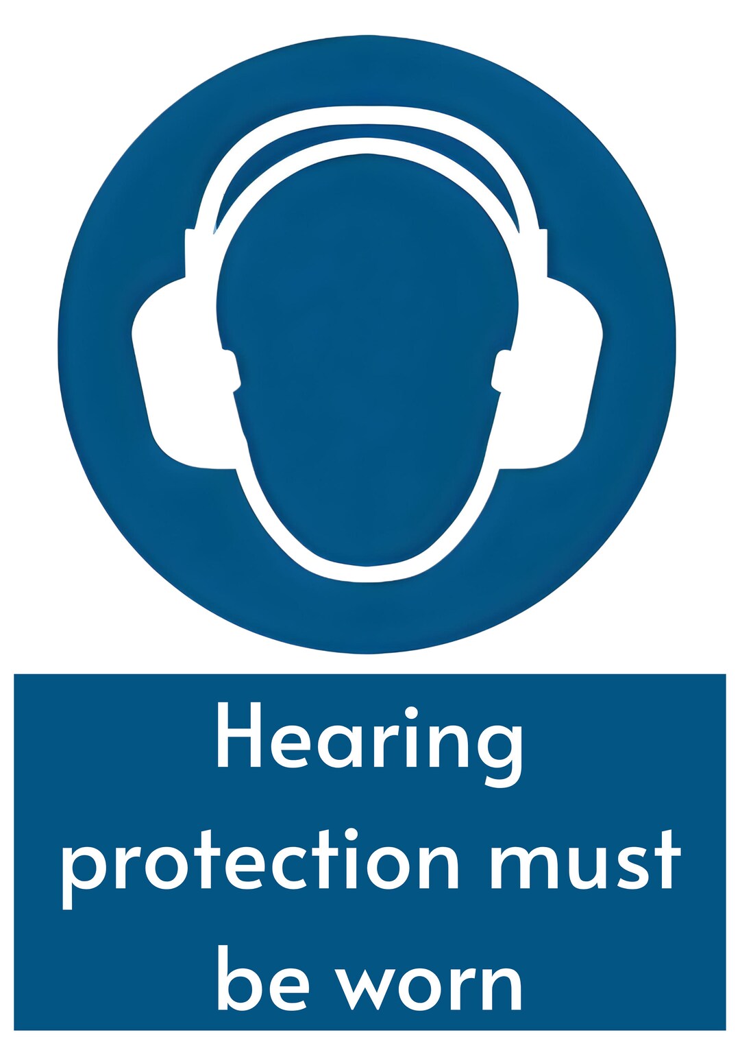 Wear Hearing Protection Sign A3 Digital Download PDF PNG JPEG Instant ...