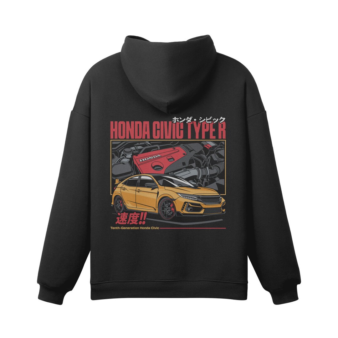 FK8 Civic Type R Hoodie | Car Racing Hoodie | Honda Fan Hoodie | Civic ...