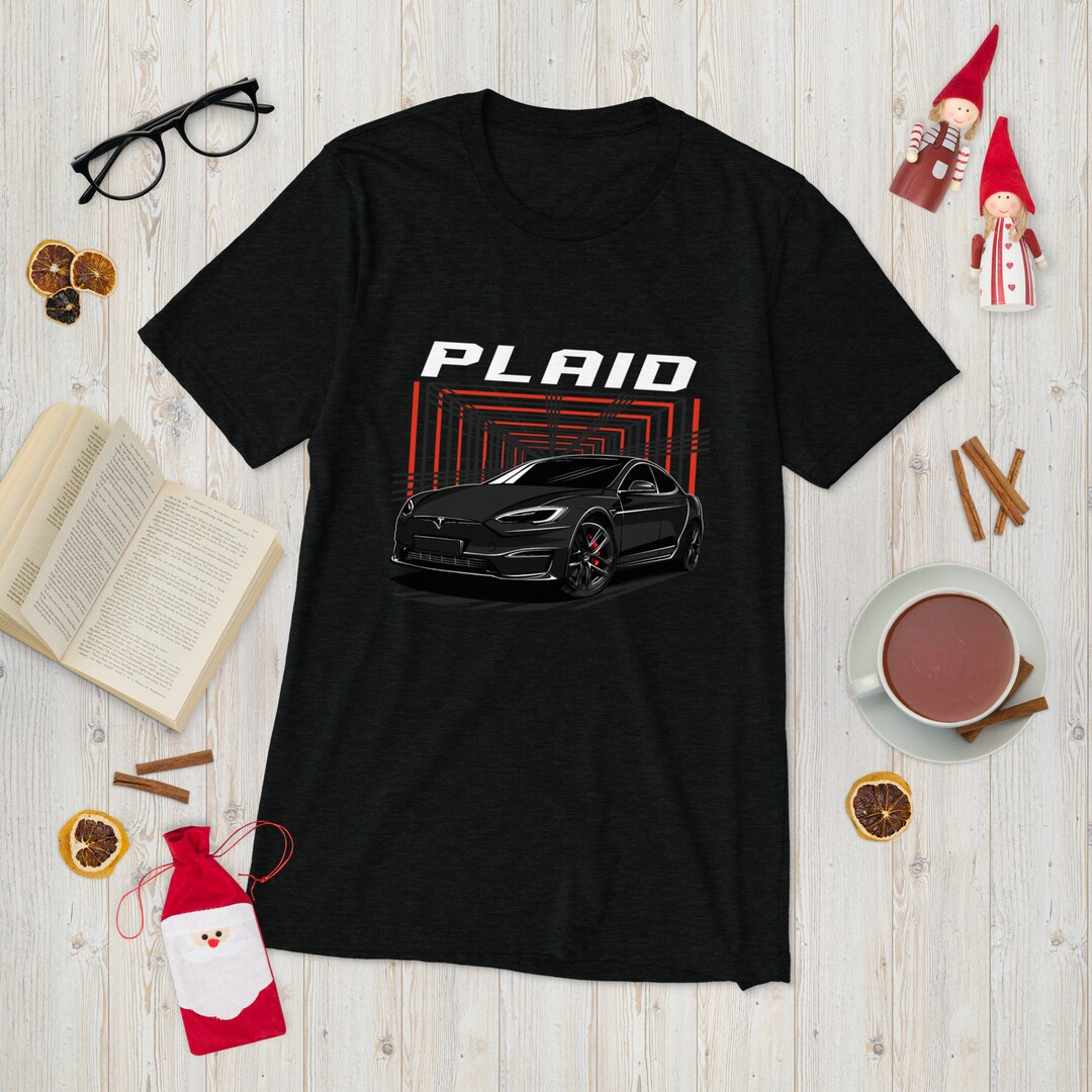 Tesla Graphic Tee | Model S Plaid Shirt | Tesla Fan Shirt | Automotive ...
