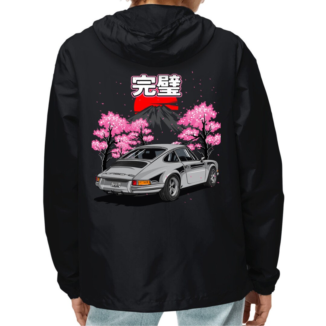 Classic Porsche 911 Cherry Blossom Windbreaker | Car Racing Jacket ...