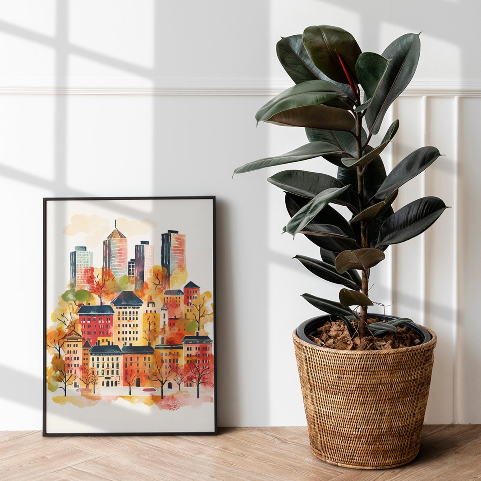 Boston Printable, Autumn Aesthetic, Boston Wall Art, Antique ...