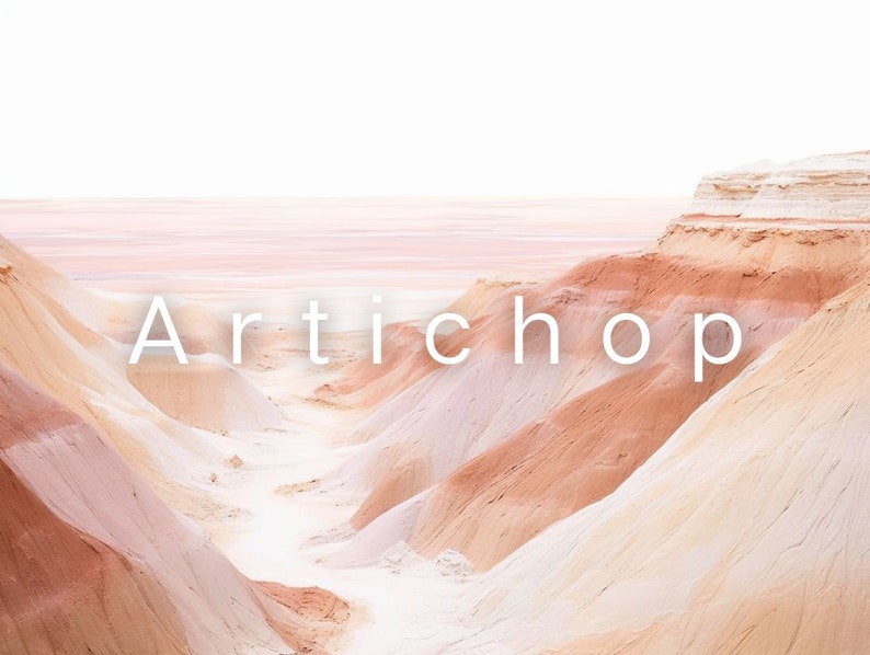 Blush Canyon Pink Printable Terracotta Canyon Painting Wall - Etsy