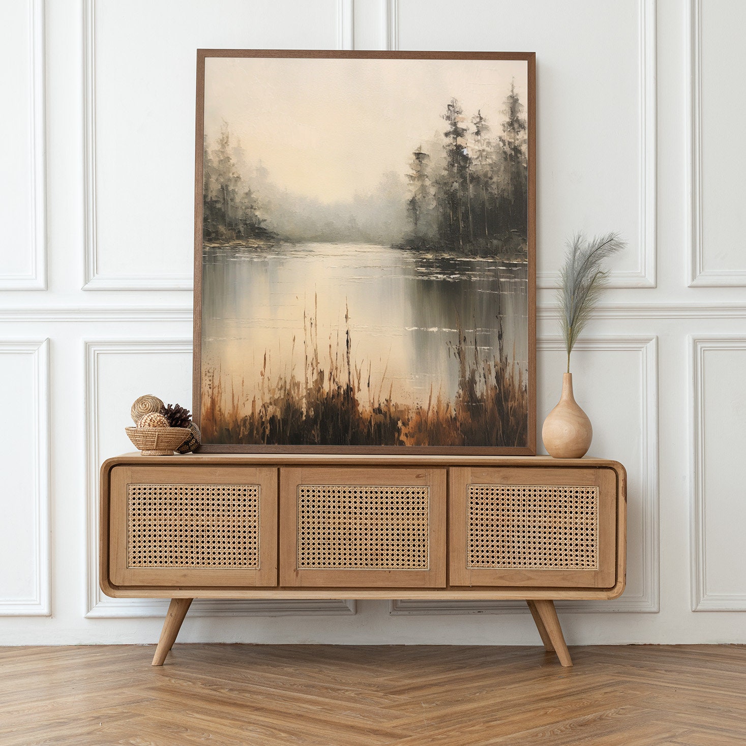 Printable Lake Wall Art, Lakes Vintage Painting, Lake Printable Wall ...