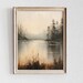 Printable Lake Wall Art, Lakes Vintage Painting, Lake Printable Wall ...