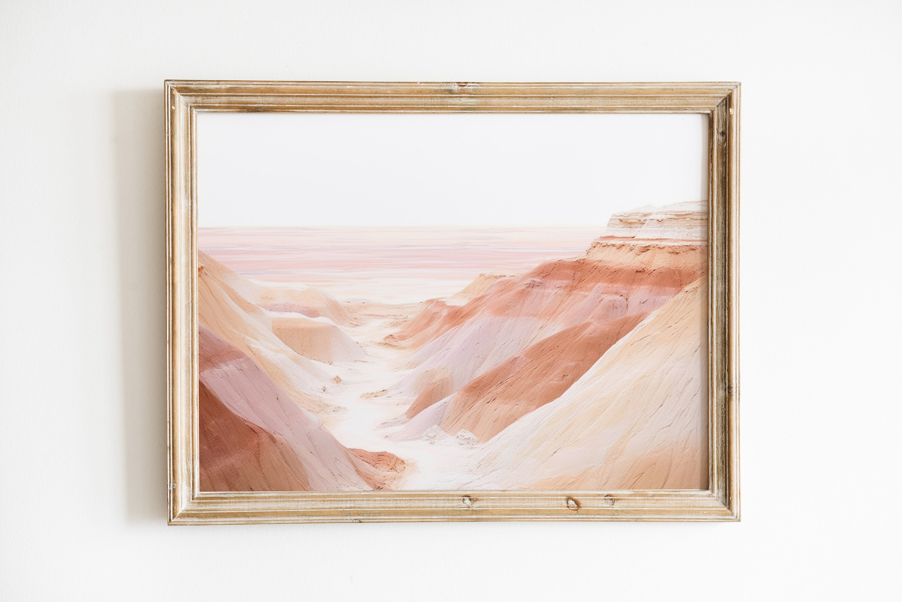 Blush Canyon, Pink Printable Terracotta Canyon Painting, Wall Art ...
