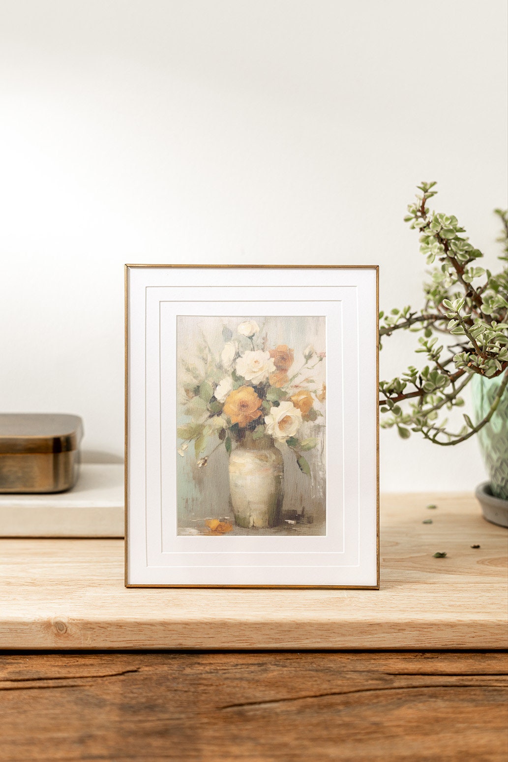 Printable Art Vase of Flowers Vintage Digital Print Flower Vase Wall ...