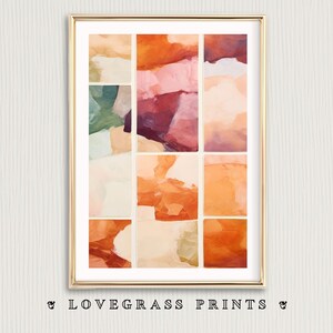 Geode Wall Art, Autumn Colors, Cheap Abstract Art, Modern Fall Decor ...