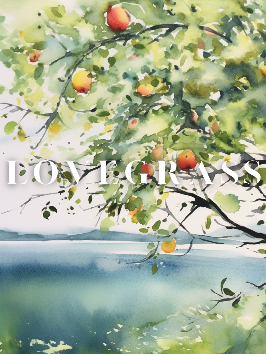 Apple Tree Wall Art, Apples Printable, Orchard Watercolor, Fruit ...