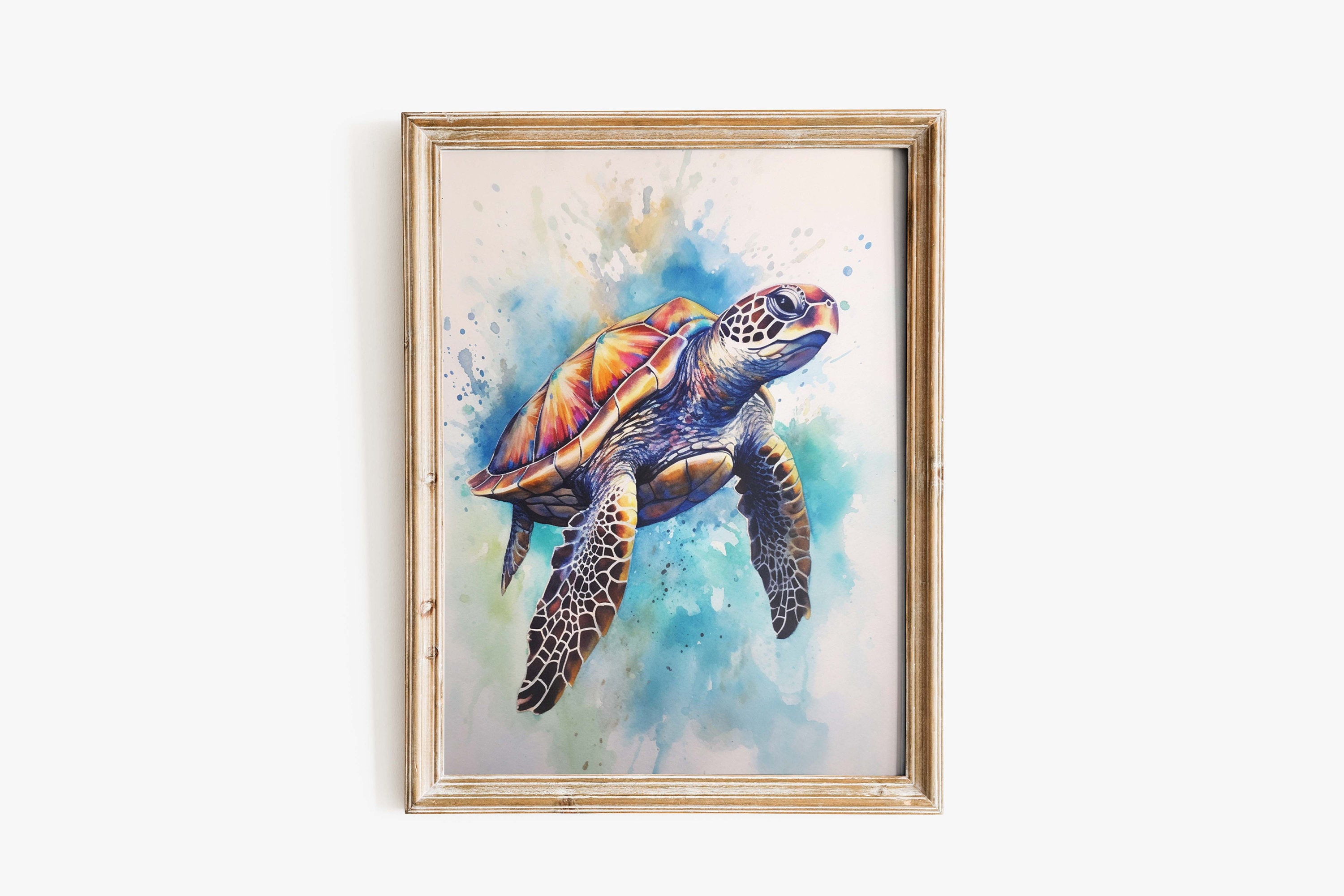 Sea Turtle Printable, Baby Turtle Digital Download, Sea Turtles Wall ...