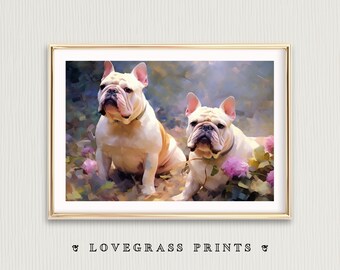 Bulldog Wall Art, Gift for Bulldog Lovers, Pet Portrait, Bulldog Portrait, Bulldog Wall Print ...