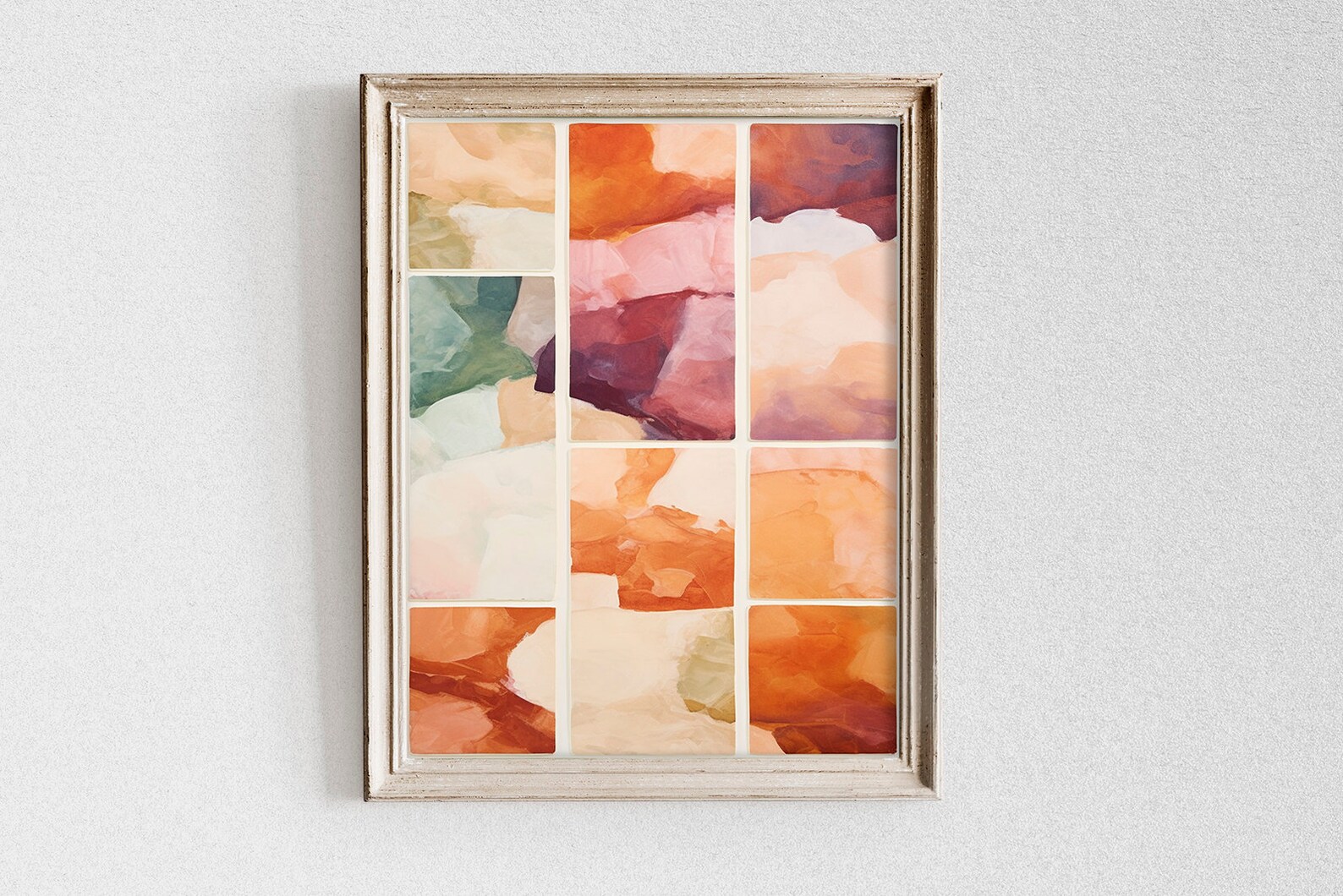 Geode Wall Art, Autumn Colors, Cheap Abstract Art, Modern Fall Decor ...