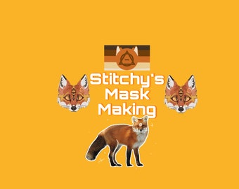 Therian Fox Mask Base - Masquerade Kitsune Mask - Etsy