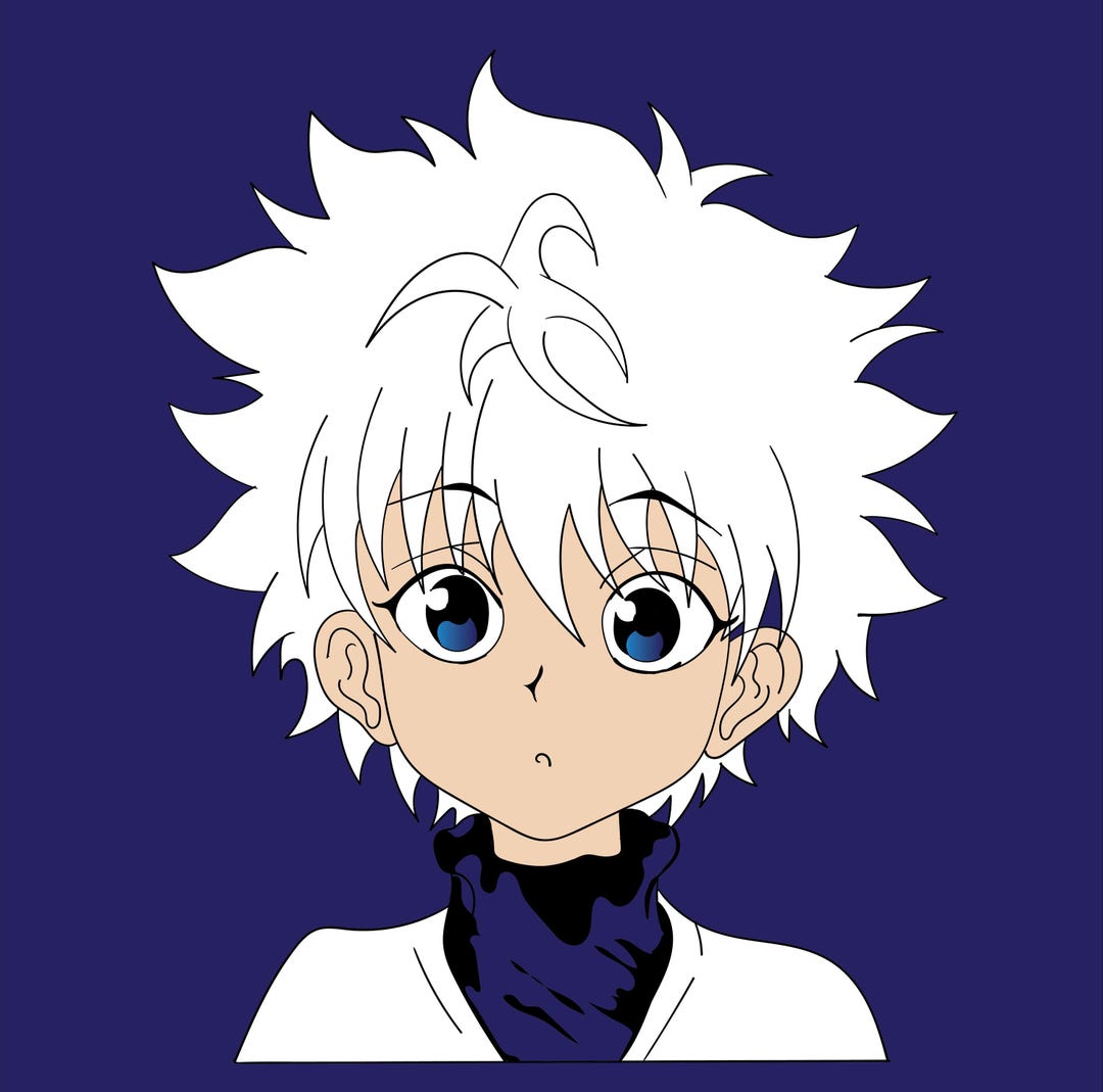 Vector Art of Killua Zoldyck - Etsy