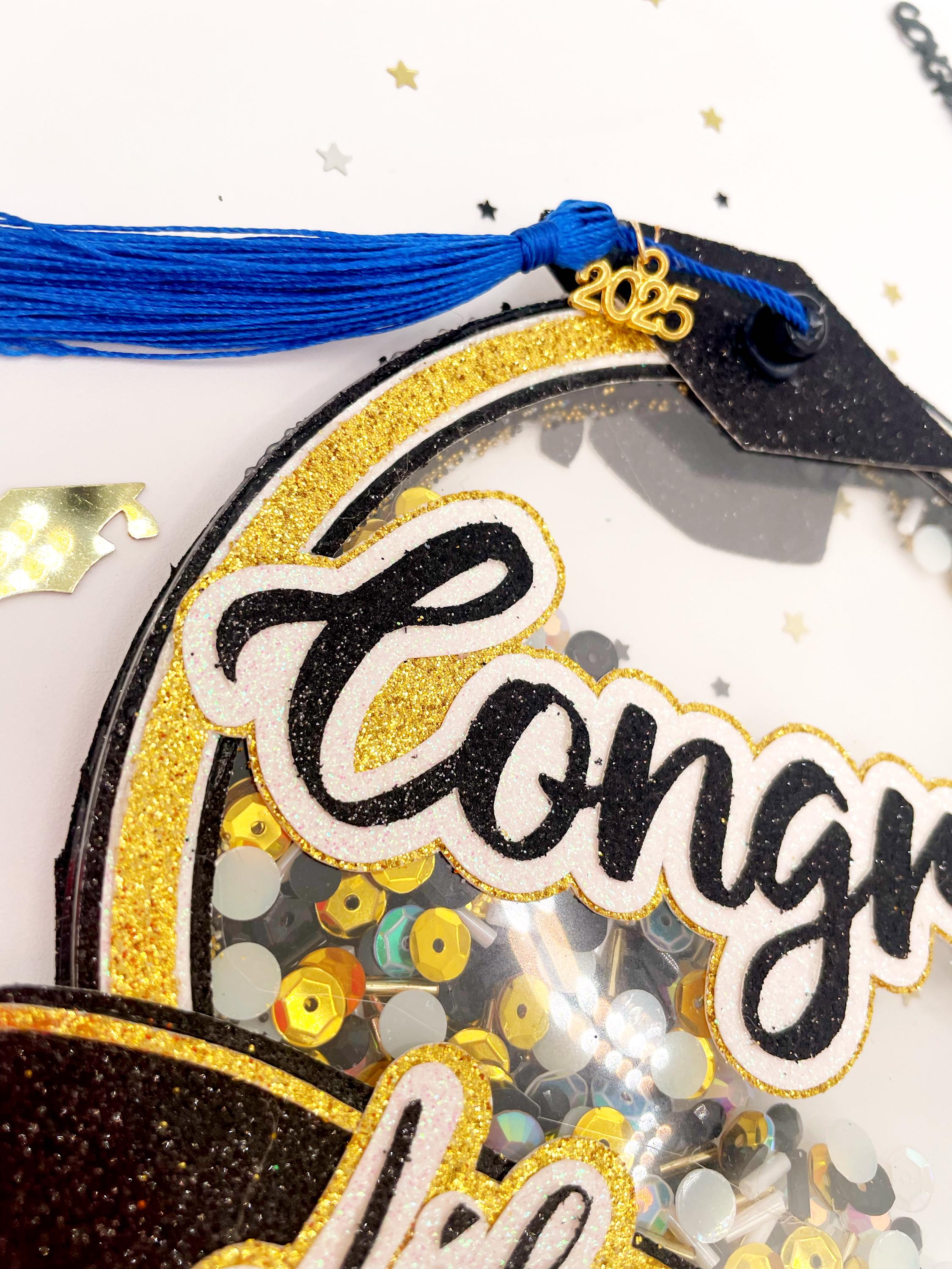 Graduation Cake Topper, Shaker Cake Topper, Graduate Shaker Cake Topper ...