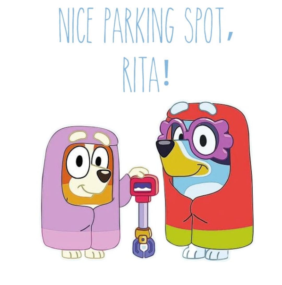 Bluey Nice Parking Spot Rita, Grannies Episode, Digital Download SVG - Etsy