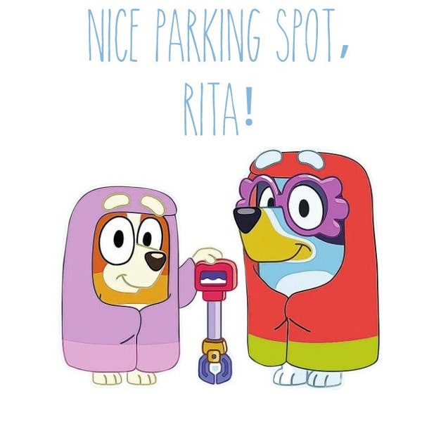 Bluey Parking Png, Rita Grannies - Etsy