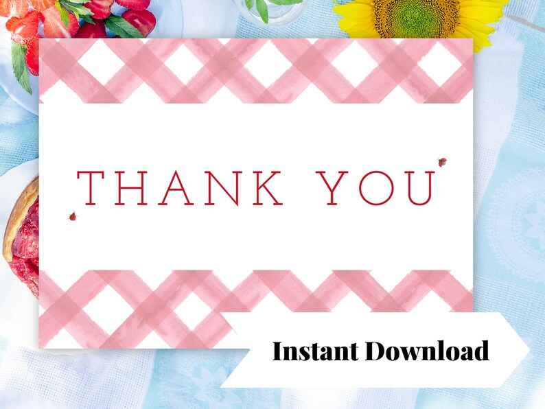 Editable Thank You Card, Customizable Thank You Notecard Template ...