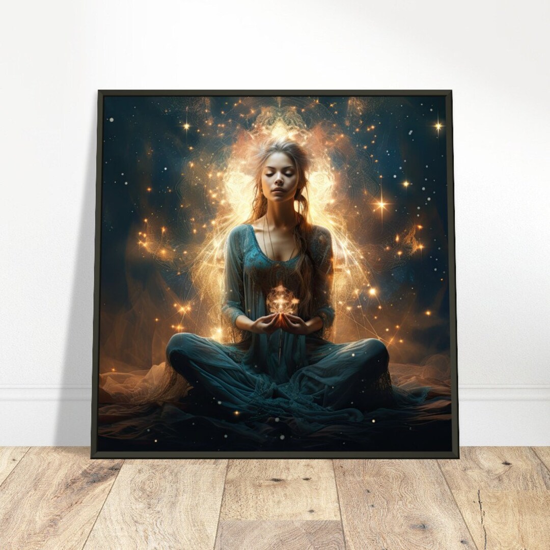 Celestial Connection Goddess Art Meditation Art - Etsy