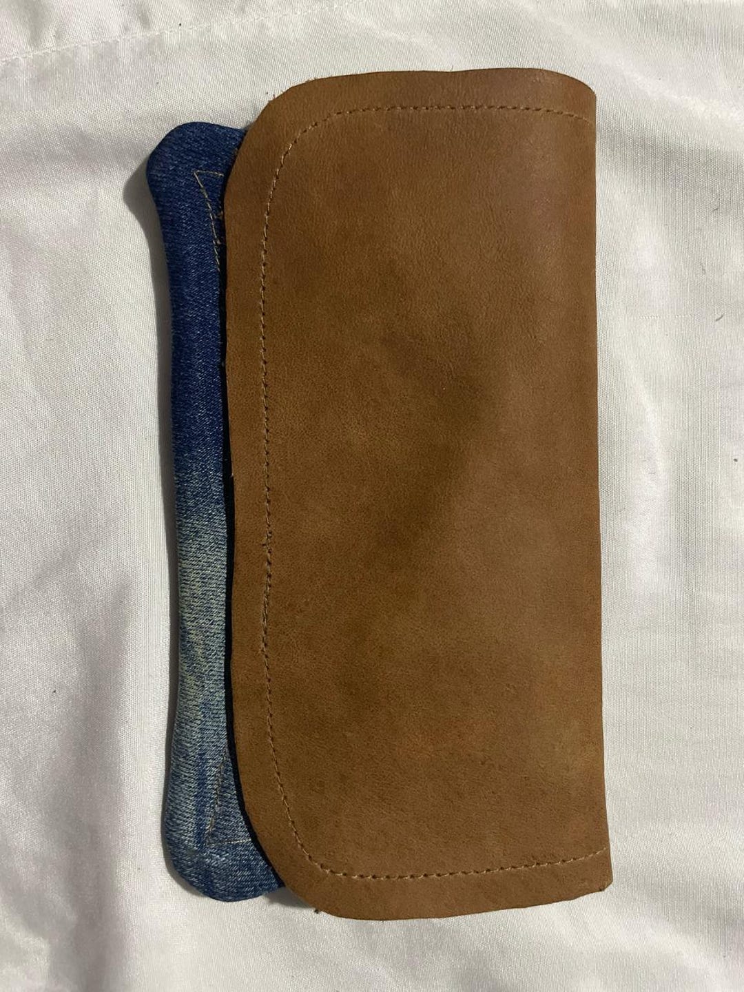 Handmade Denim & Leather Coin Purse: Upcycled Moroccan Pouch - Etsy