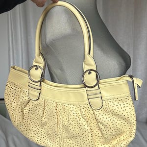 Vintage 2000’s Butter Yellow Shoulder Bag - Etsy