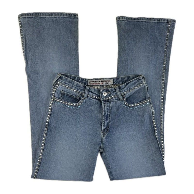 Studded Jeans - Etsy